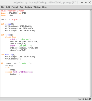 Raspberry Pi 】Python3(IDLE) を使ってLEDを光らせる【初心者】 | FABSHOP.JP -デジタルでものづくり！ ファブショップ ！